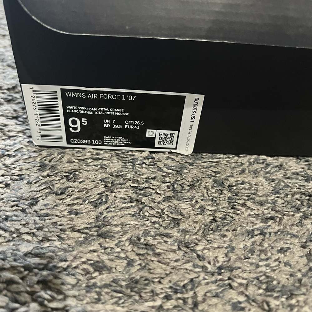 Pink /White Nike Air Force Box Included - Gem